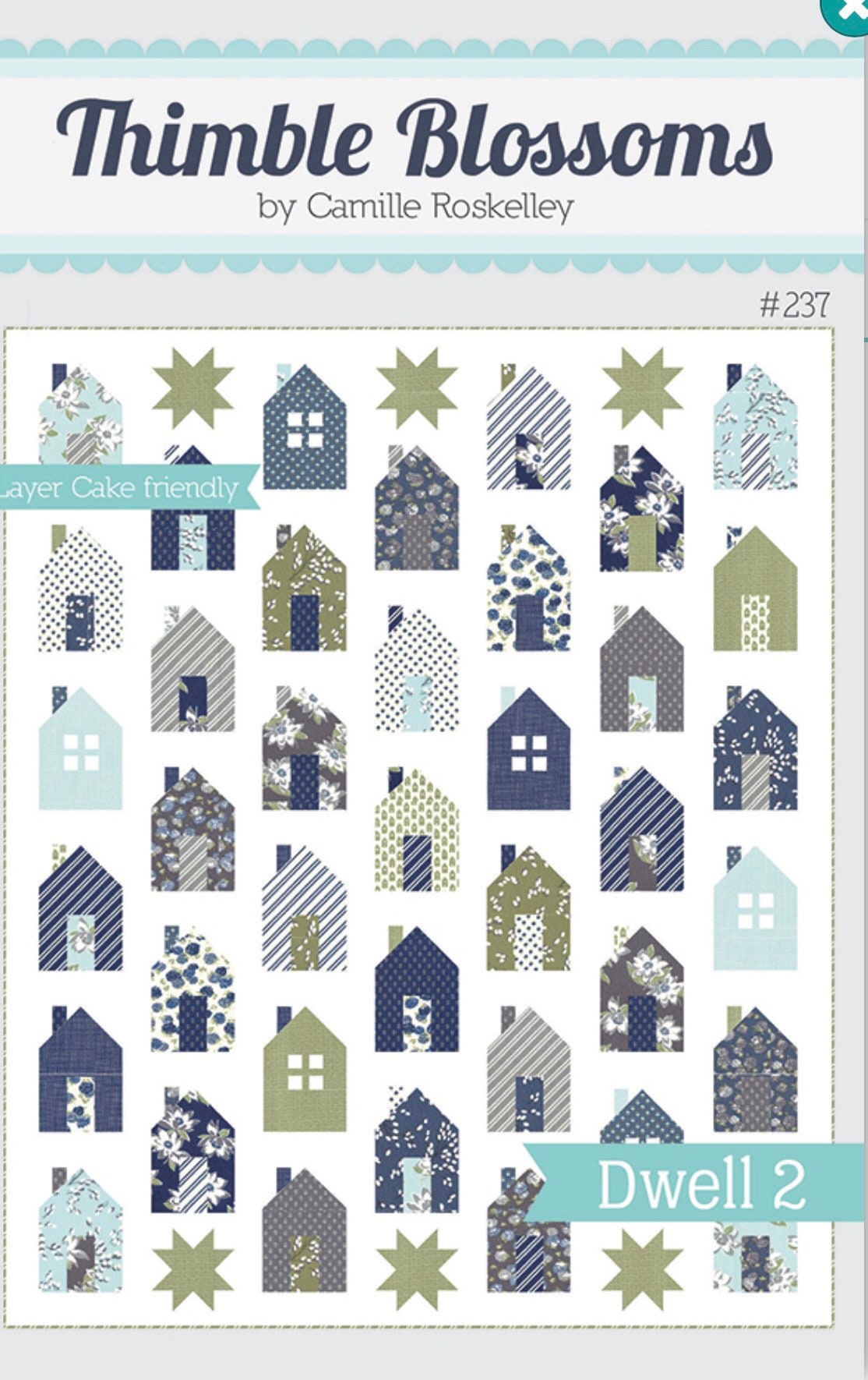 Dwell 2 Quilt Pattern From Thimble Blossoms by Camille Roskelley - Etsy