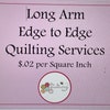 Long Arm Quilting Services - Etsy
