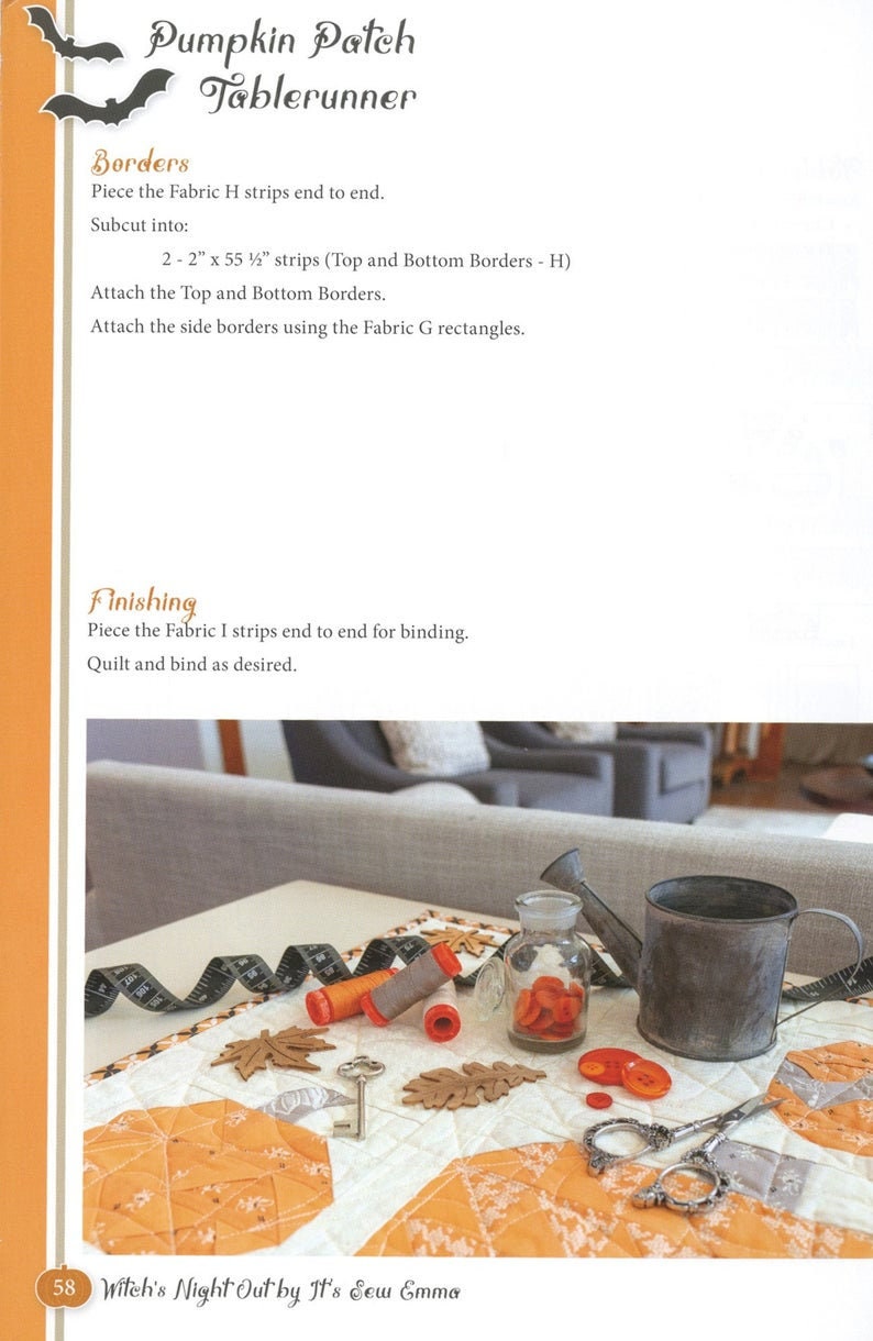 Witches Night Out Quilt Pattern by It's Sew Emma - Etsy