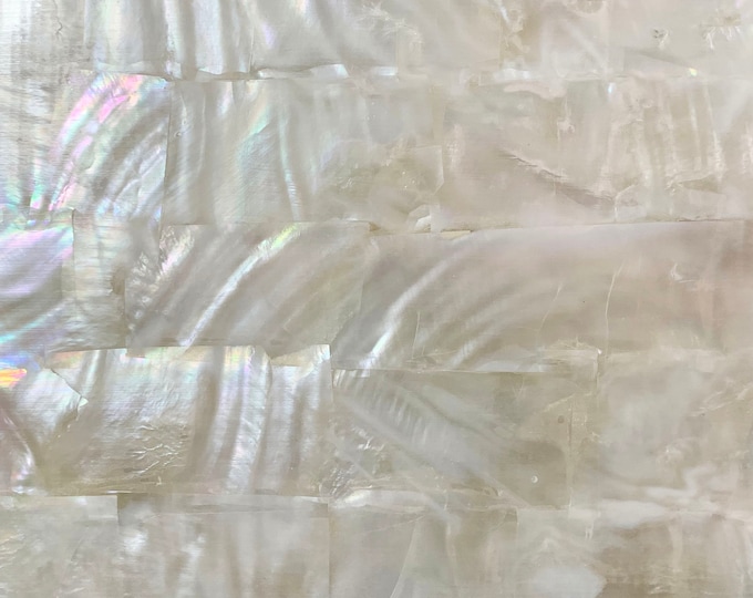 River Shell Adhesive Veneer Sheet (mother of Pearl Shell) 9.5 X 5.5 ...