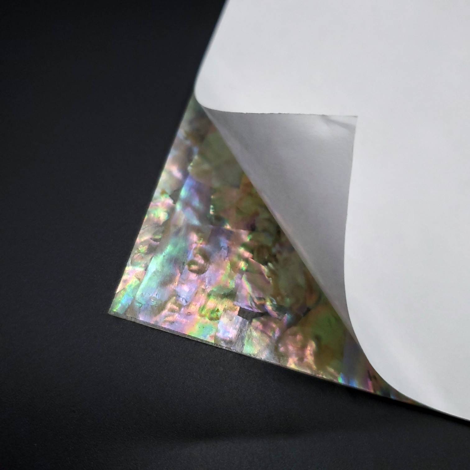Abalone Adhesive Veneer Sheet (Mother of Pearl Shell) 9.5 x 5.5 inches ...