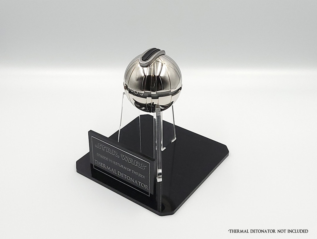 Class-ii Piano Black Acrylic Thermal Detonator Stand With Silver ...