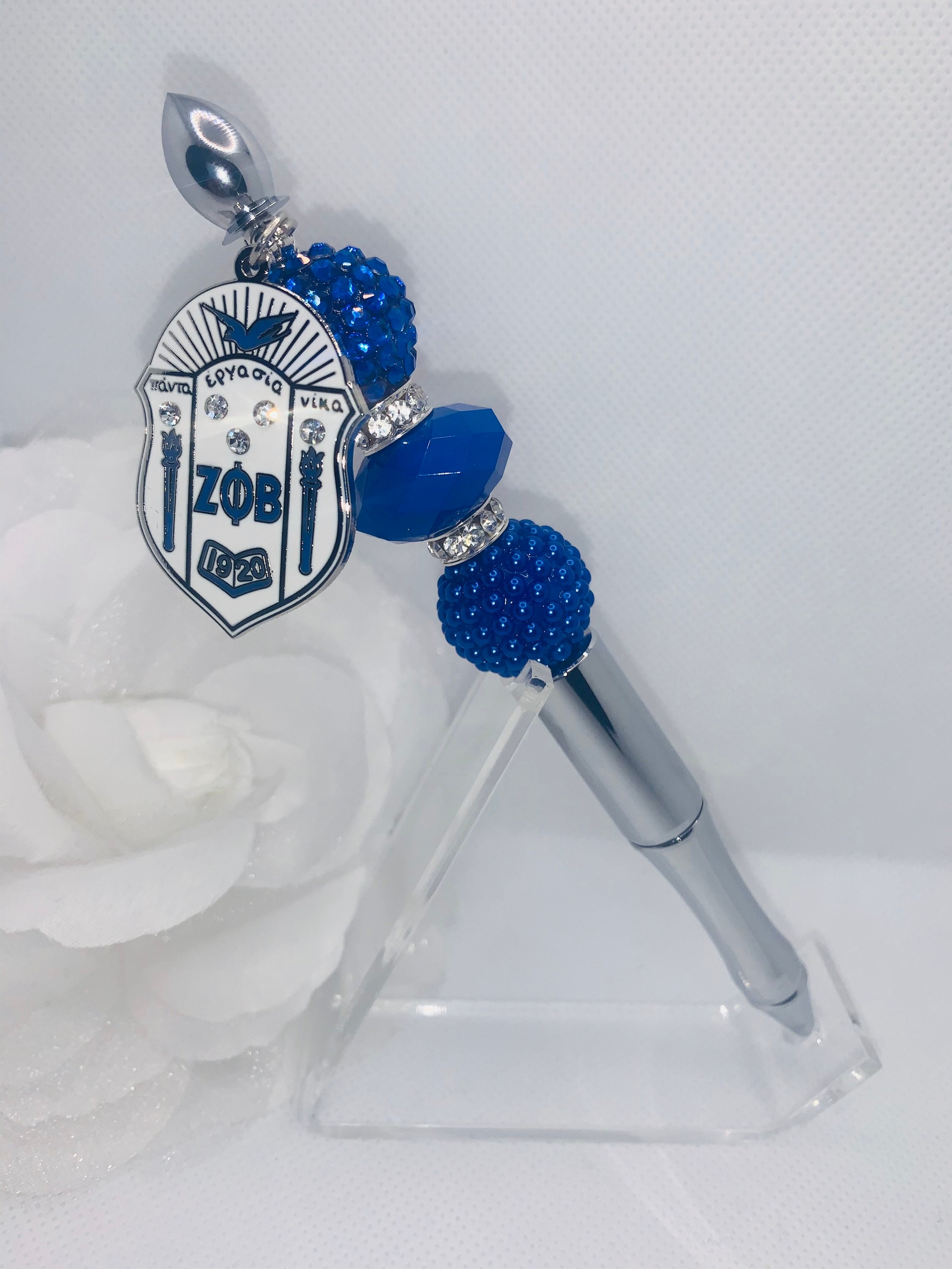 Silver Zeta Phi Beta Shield” Collection Pen
