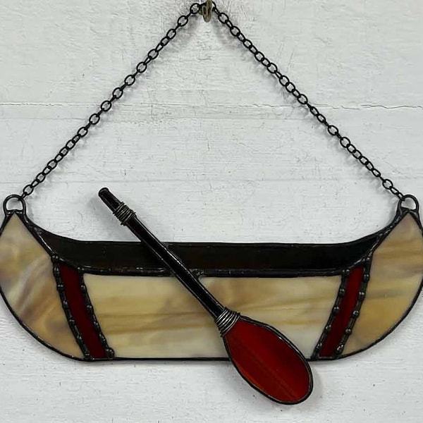 Stained Glass Canoe - Etsy