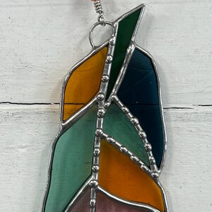 STAINED GLASS FEATHER - Glass Art - Stained Glass Window Hangings ...
