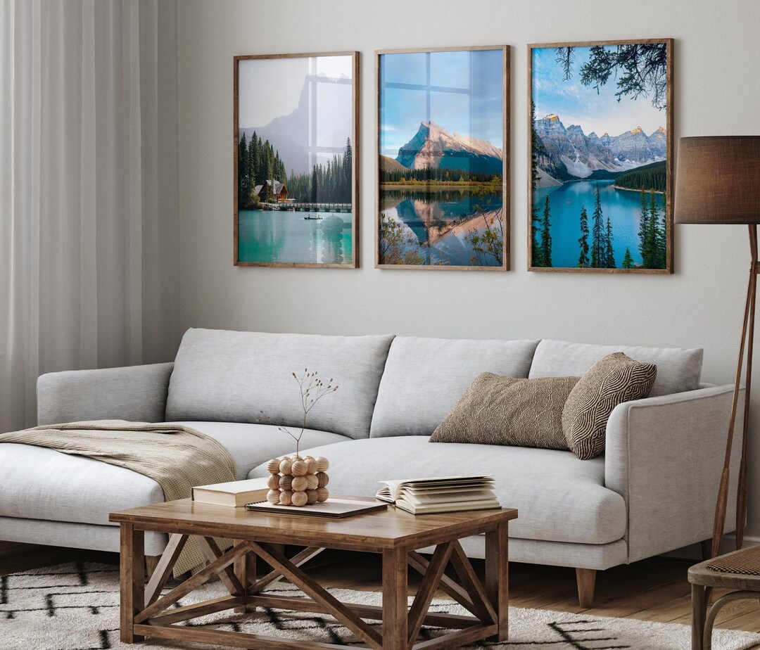 Banff Set of 3 Prints, Banff Wall Art, Mountain Set of 3, Nature Lover ...