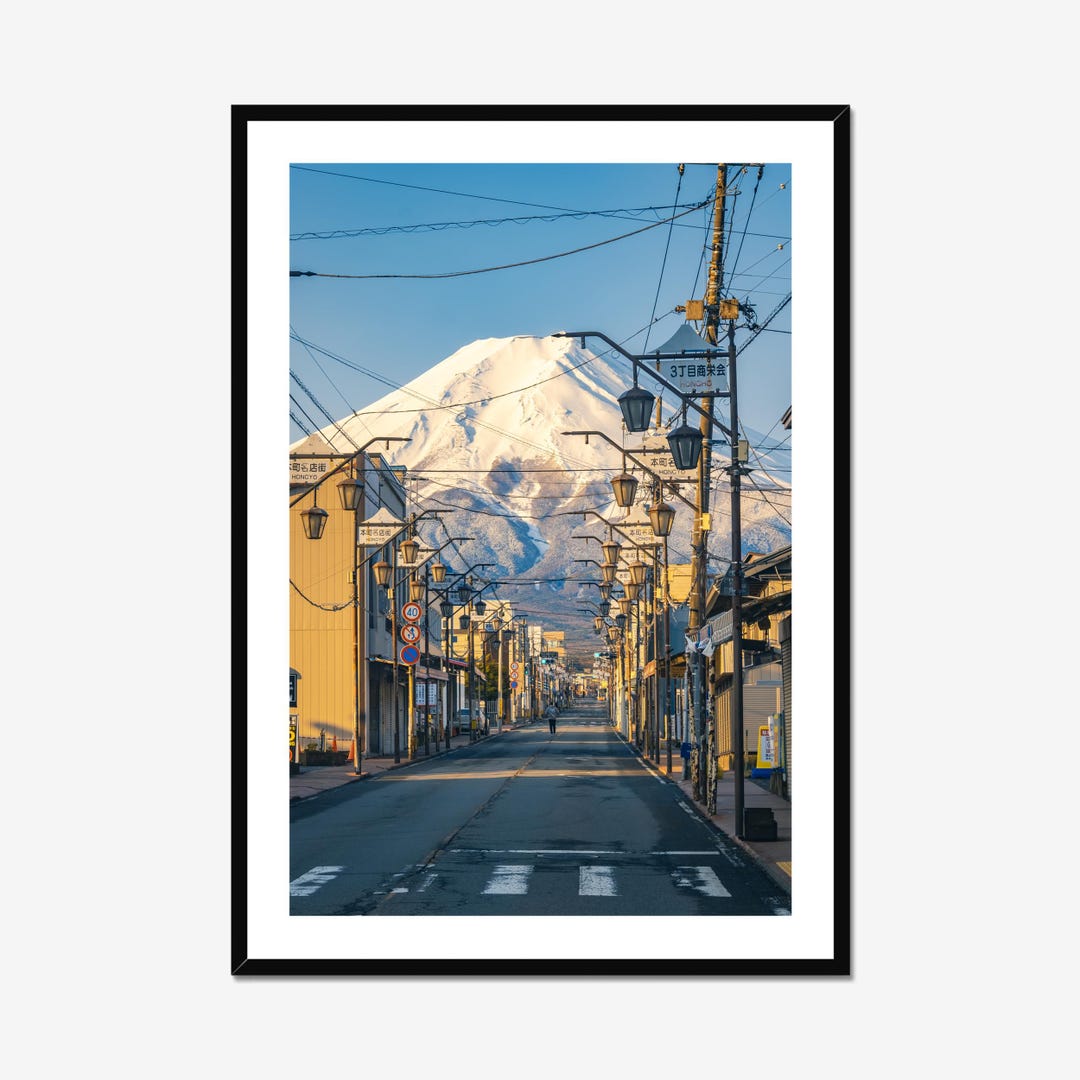 Kyoto Honcho Street Print, Mt. Fuji Wall Art, Iconic Japan Photography ...
