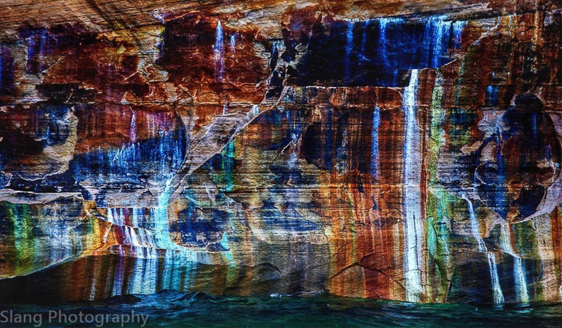 Abstract Mineral Photo Pictured Rocks National Park Mineral - Etsy