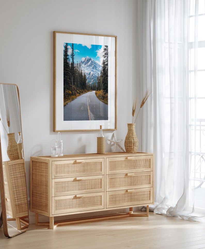 Mountain Poster, Mountain Wall Art, Mount Edith Cavell Photo, Jasper ...