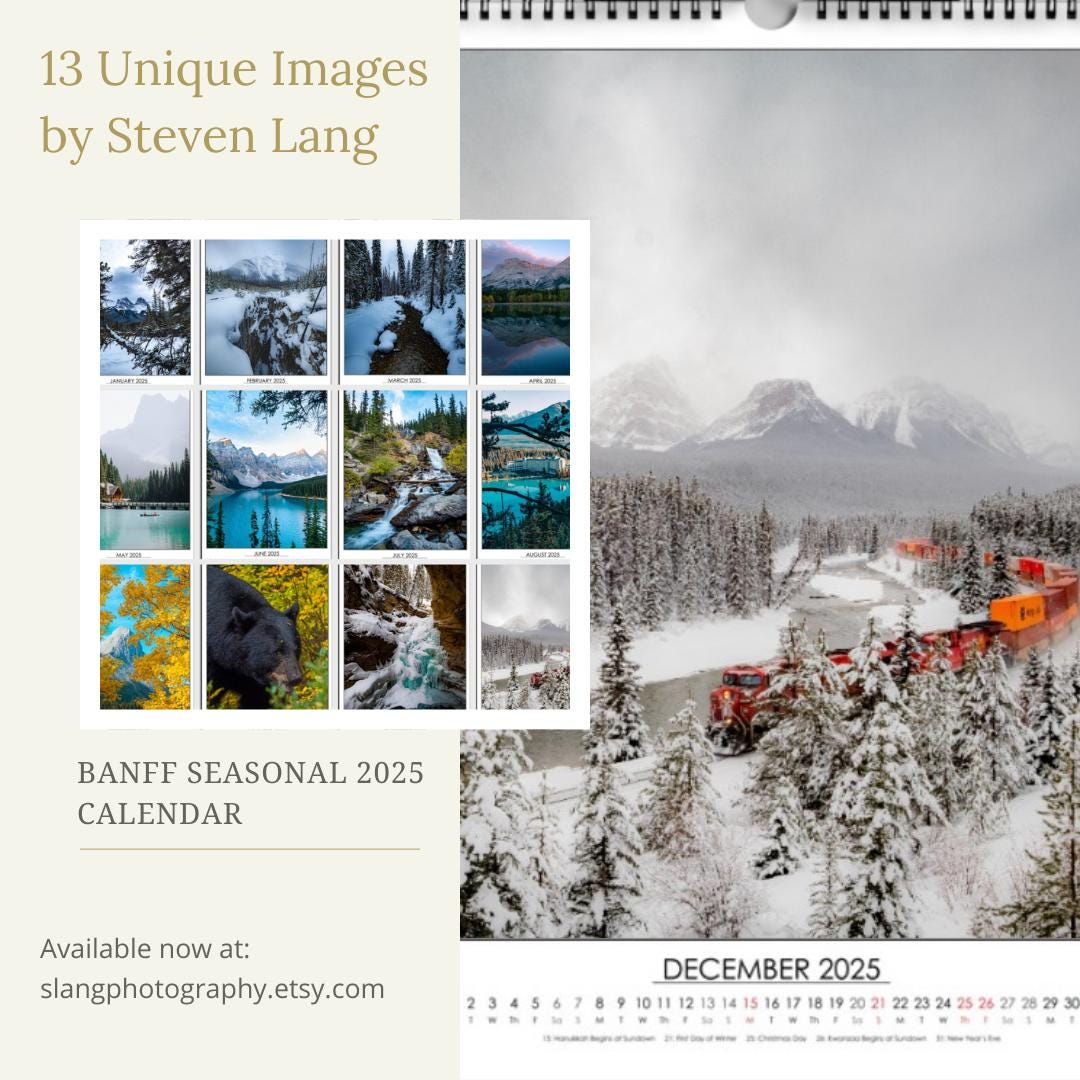 Banff 2025 Calendar, Banff Canada Gift, Stocking Stuffer, 11x17 ...