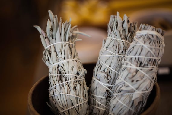 White Sage Wands Bundle of 3 Mini White Sage Wands home - Etsy