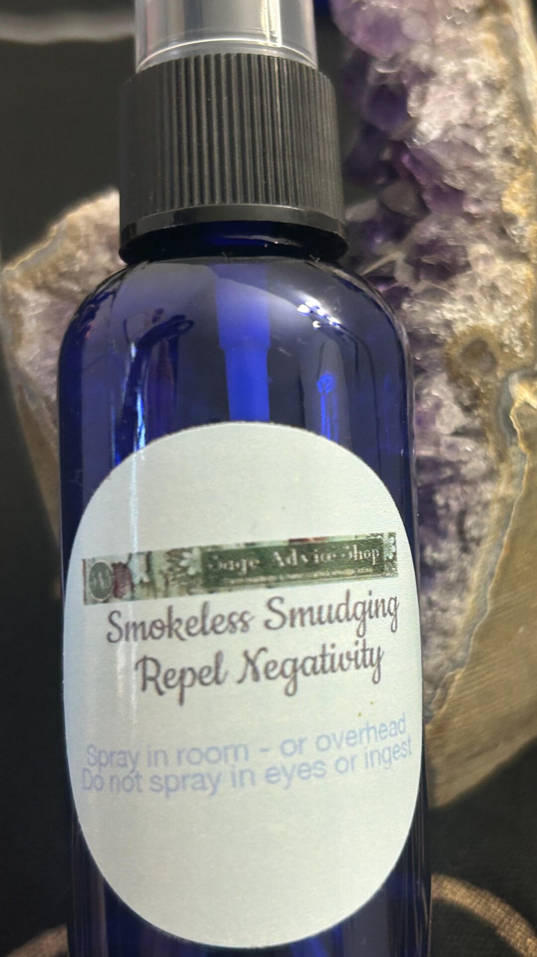 White Sage Smudge Spray, Lavender & Cedar, Smokeless Smudging, 2 Oz - Etsy