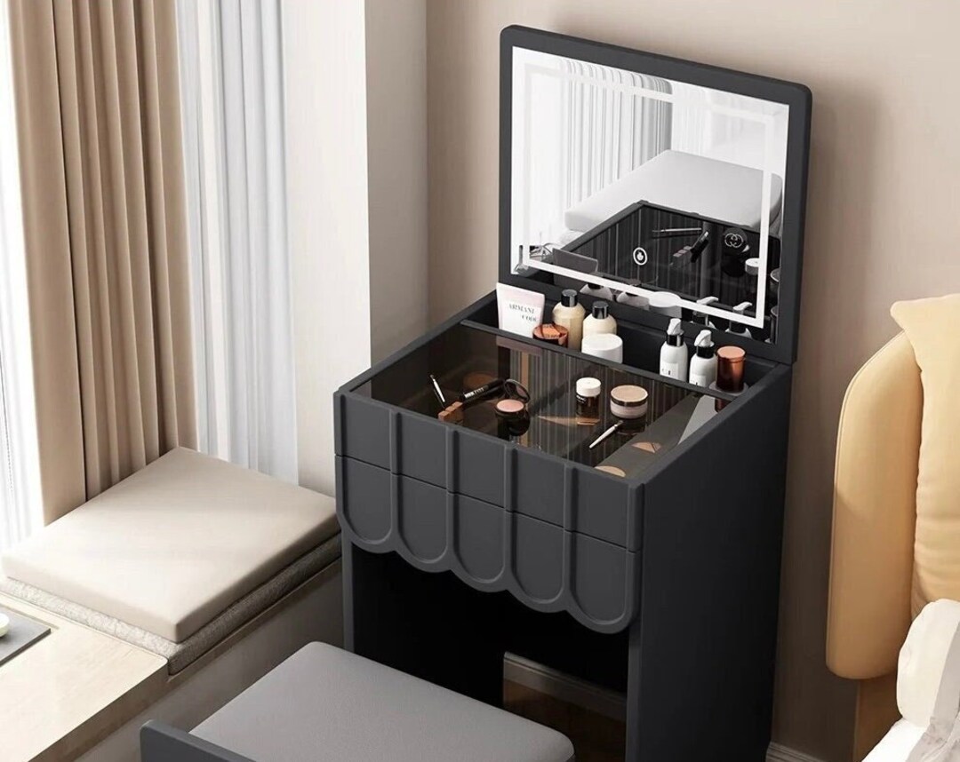 Vanity Table :dilly Dally Foldable Vanity Dressing Table With - Etsy