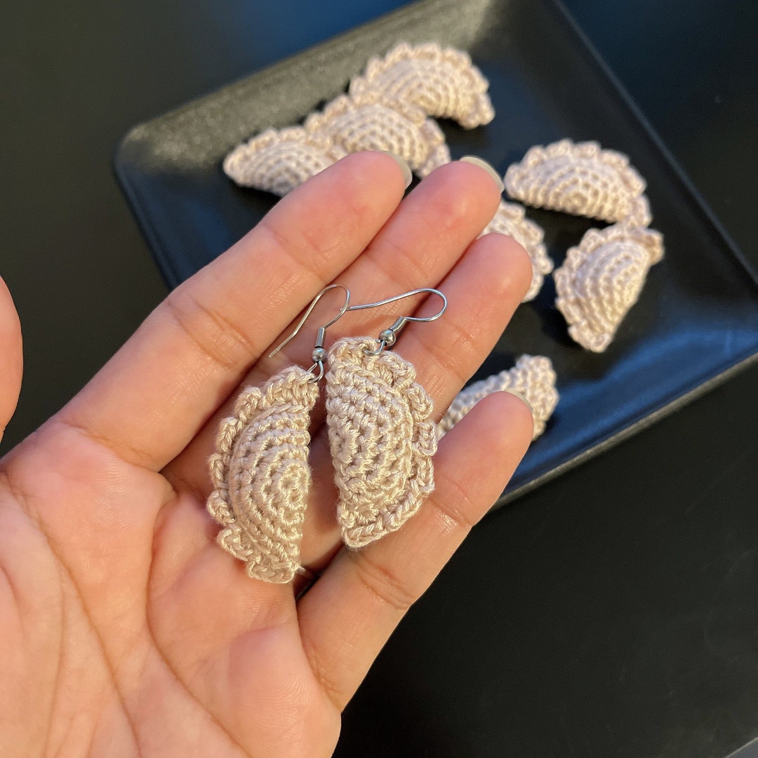Tiny Dumpling Earrings - Etsy