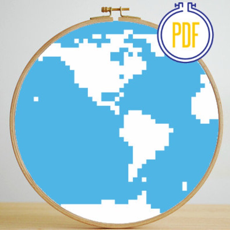 Map Cross Stitch - Etsy