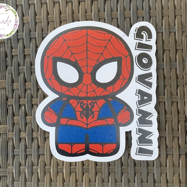 Spiderman Name Tags - Etsy