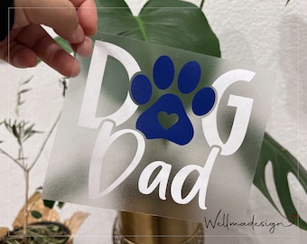 Dog on Board Decal I Dog Paw in Car Vinyl Decal I Puppy Paw Bumper ...