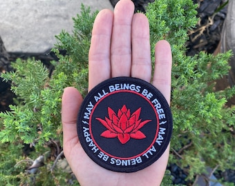 Buddhist Patch-may All Beings Be Free-may All Beings Be Happy ...