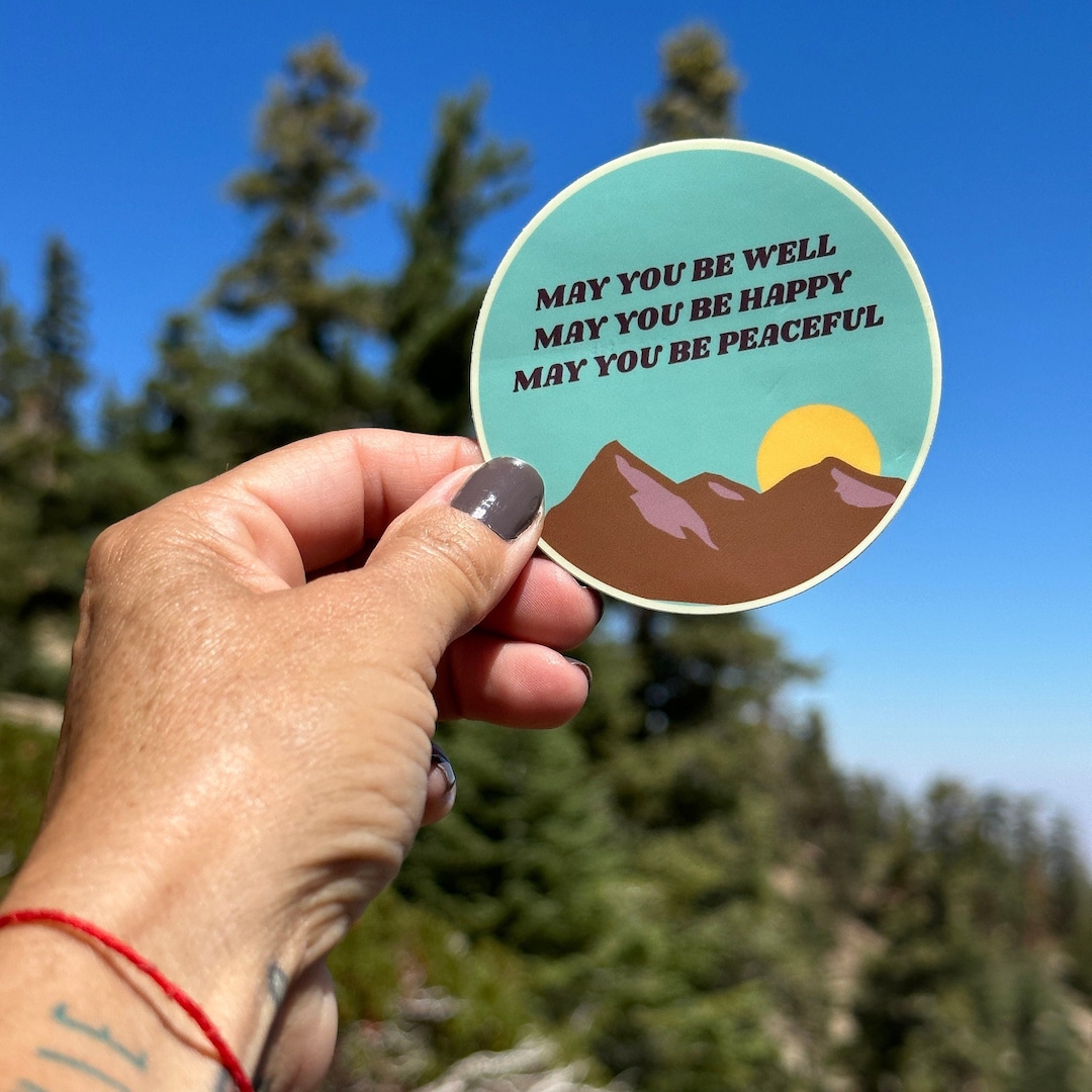Buddhist Sticker-may You Be Well-happy-peaceful | Lokah Samastah ...