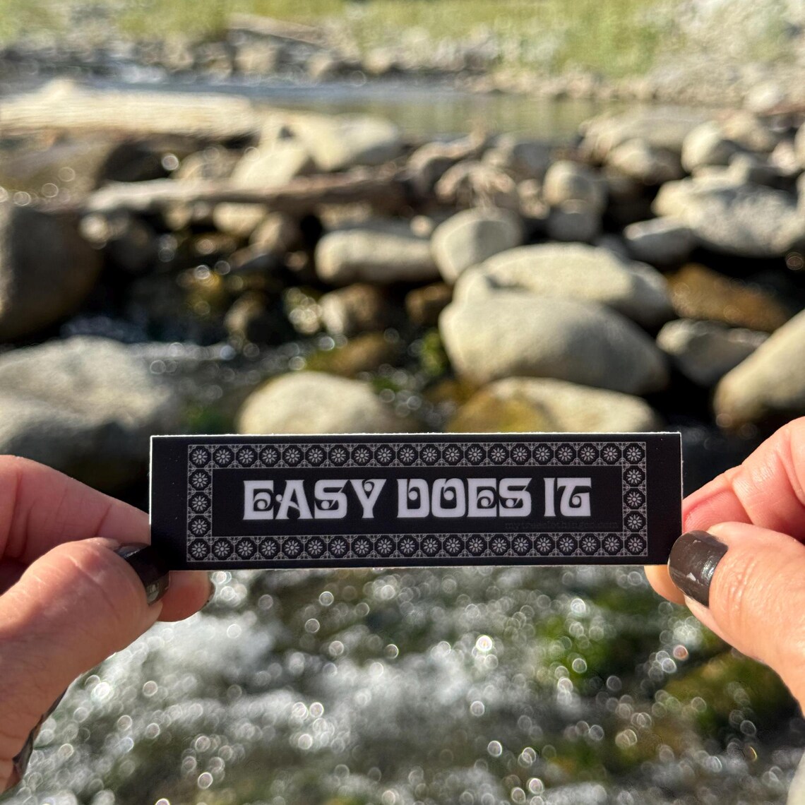 Easy Does It Recovery Sticker | AA Al-anon Slogan, Sobriety Gift - Etsy