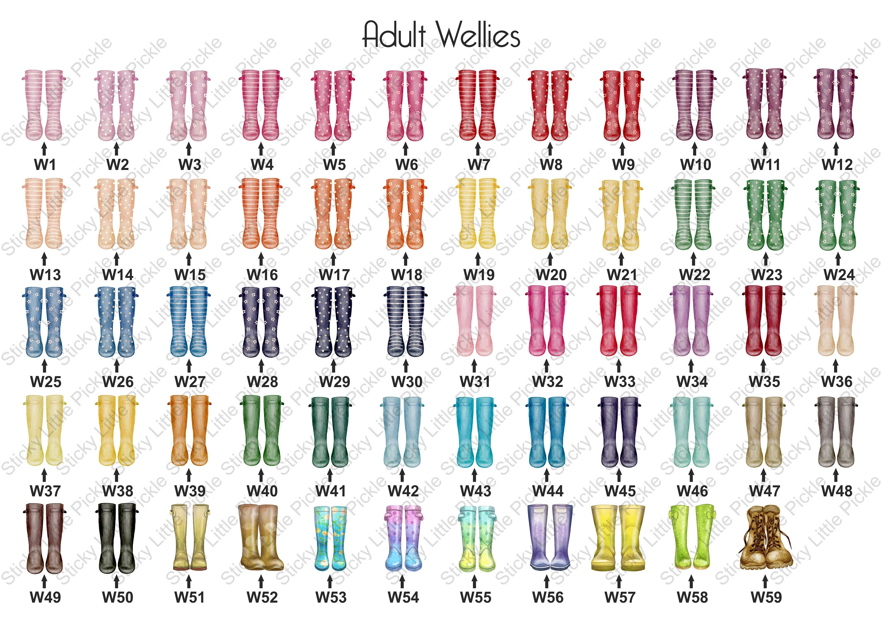 Wellie Boot Print Personalised Custom Welly Boots Print for - Etsy UK