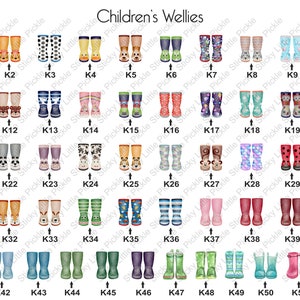 Wellie Boot Print, Personalised Custom Welly Boots, Fathers Day Print ...