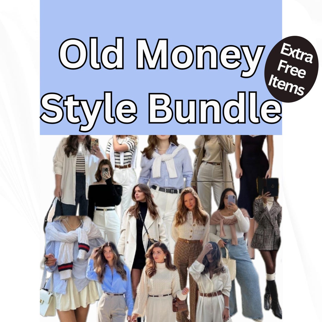 Old Money Style Bundle Aesthetic, Vintage Aesthetic Clothes, Personalized Style Old Money ...