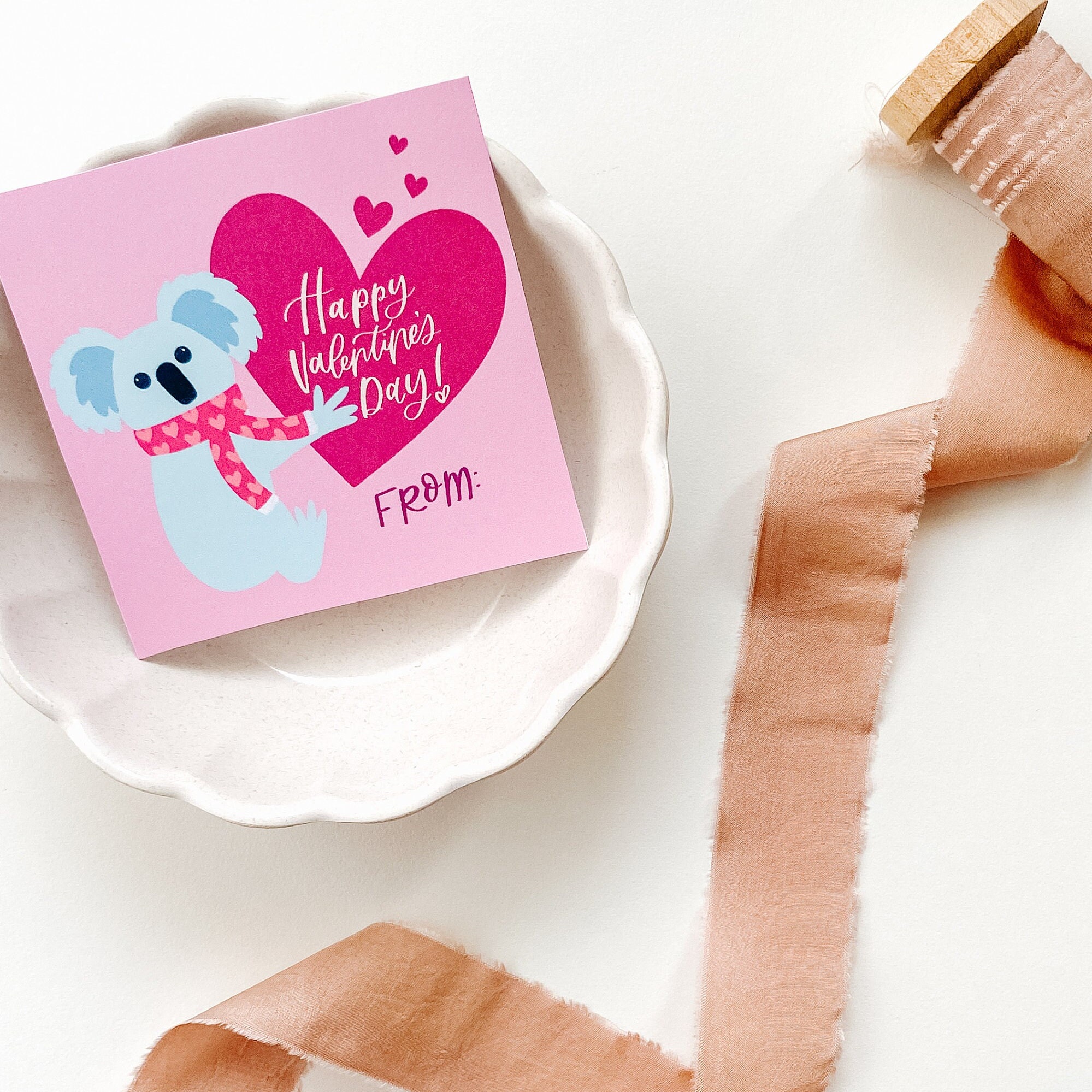 Happy Valentine's Day, Koala Valentine's Day Printable, Digitalize ...