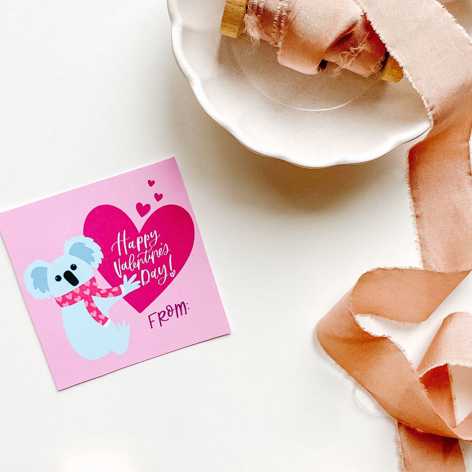 Happy Valentine's Day, Koala Valentine's Day Printable, Digitalize ...