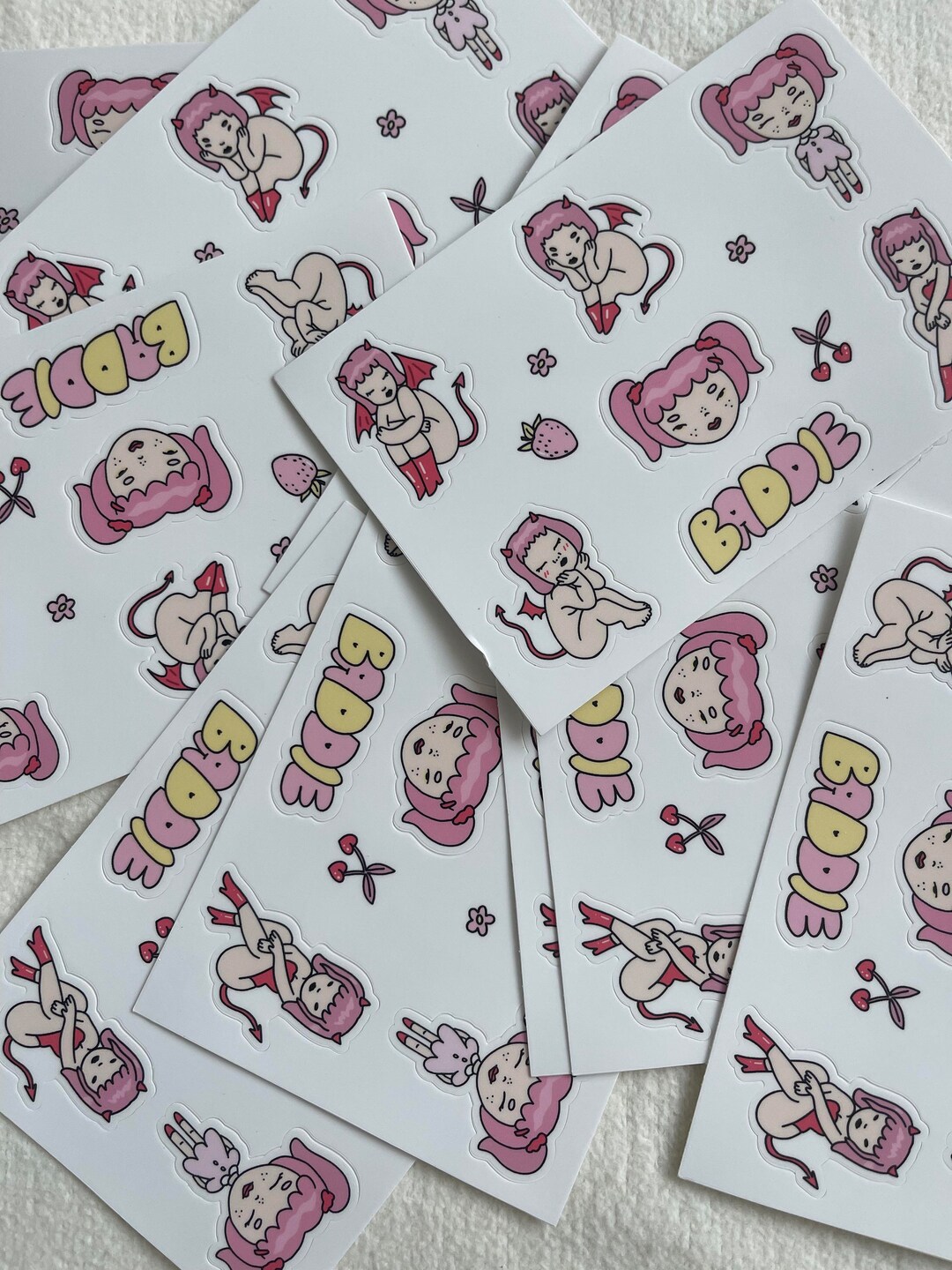 Bad Girl Sticker Sheet A6 - Etsy