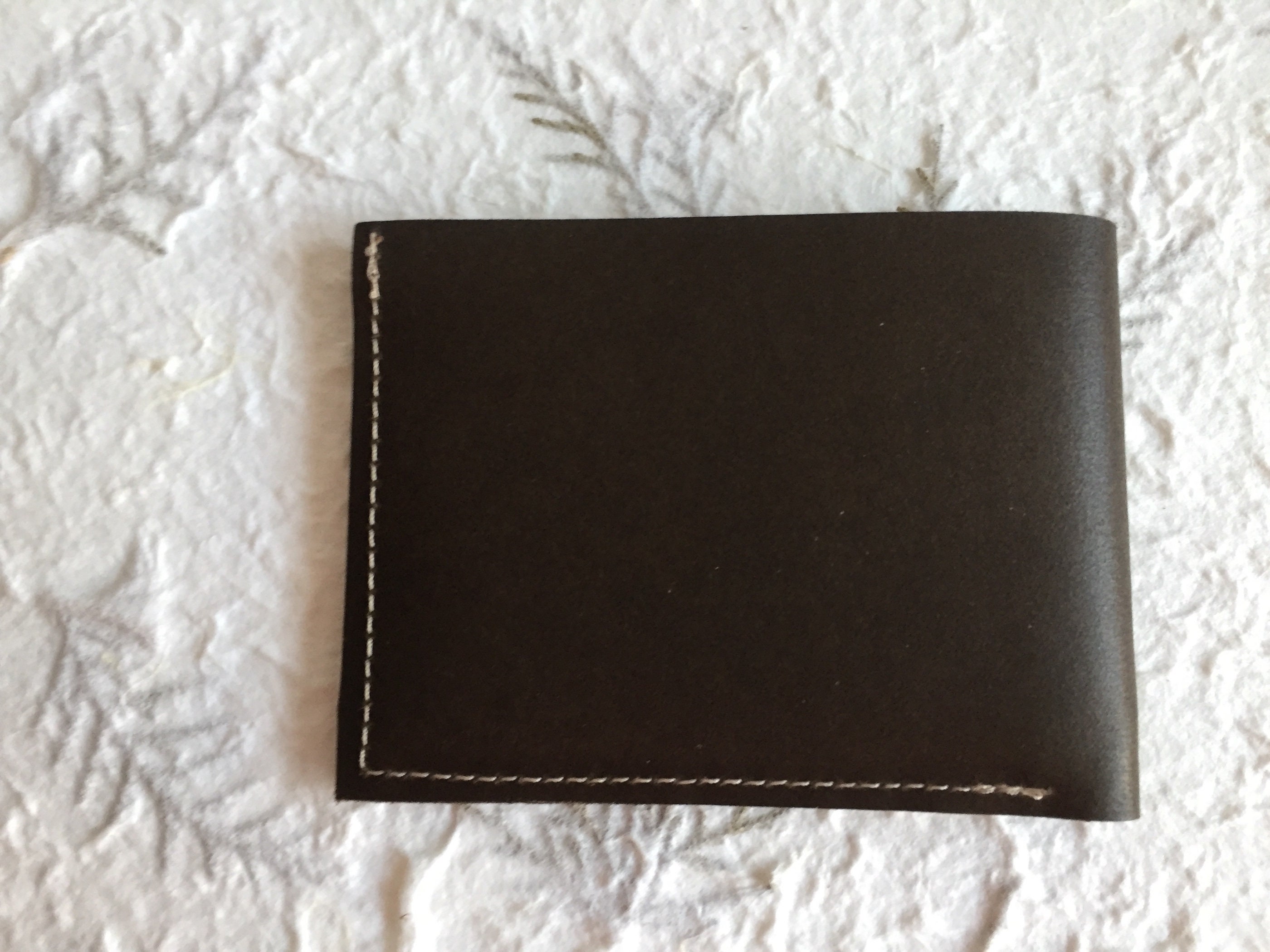 Leather Bifold Wallet - Burnt Brown, Men’s Wallet With Card Slots, Slim ...