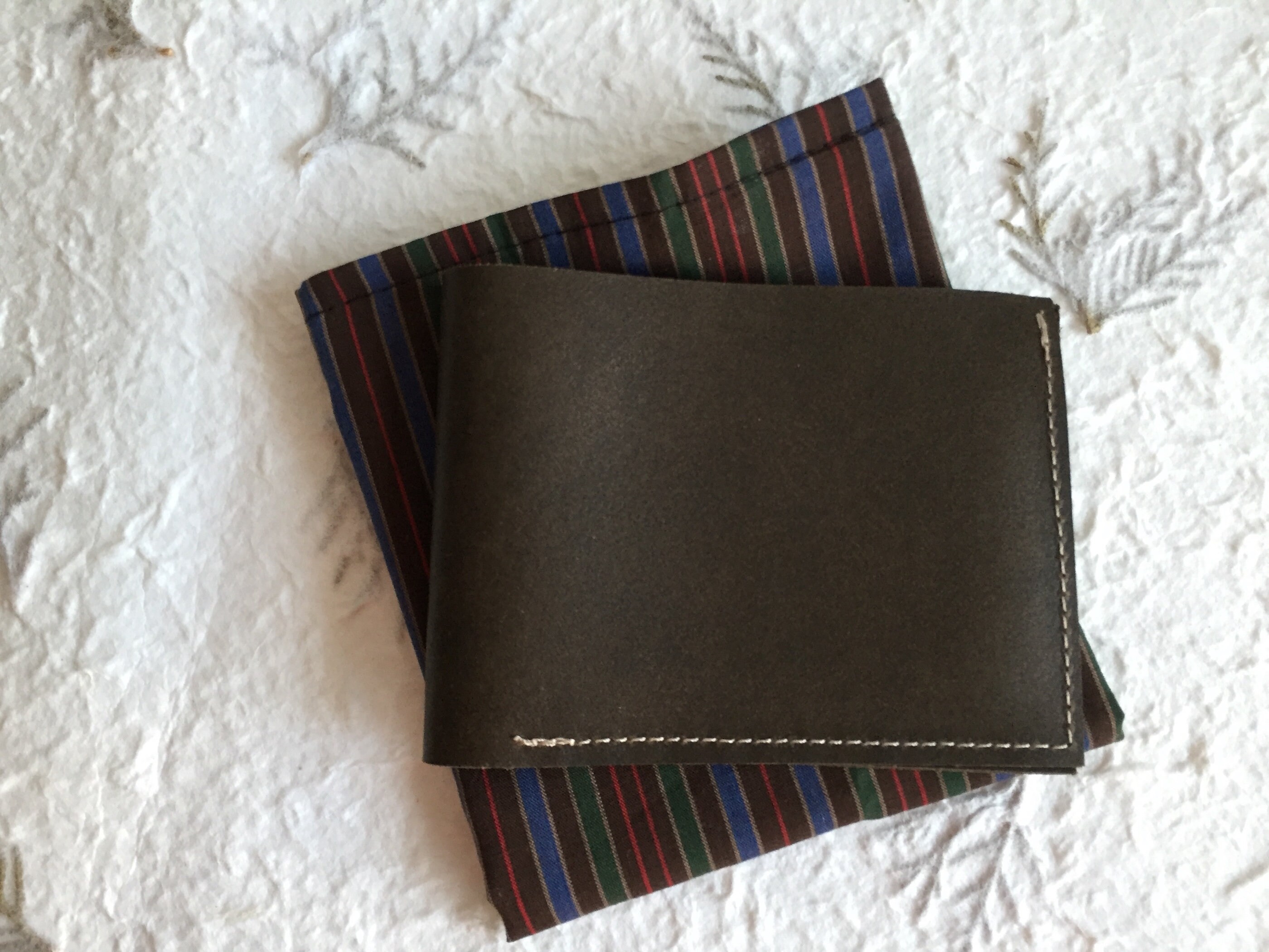 Leather Bifold Wallet - Burnt Brown, Men’s Wallet With Card Slots, Slim ...