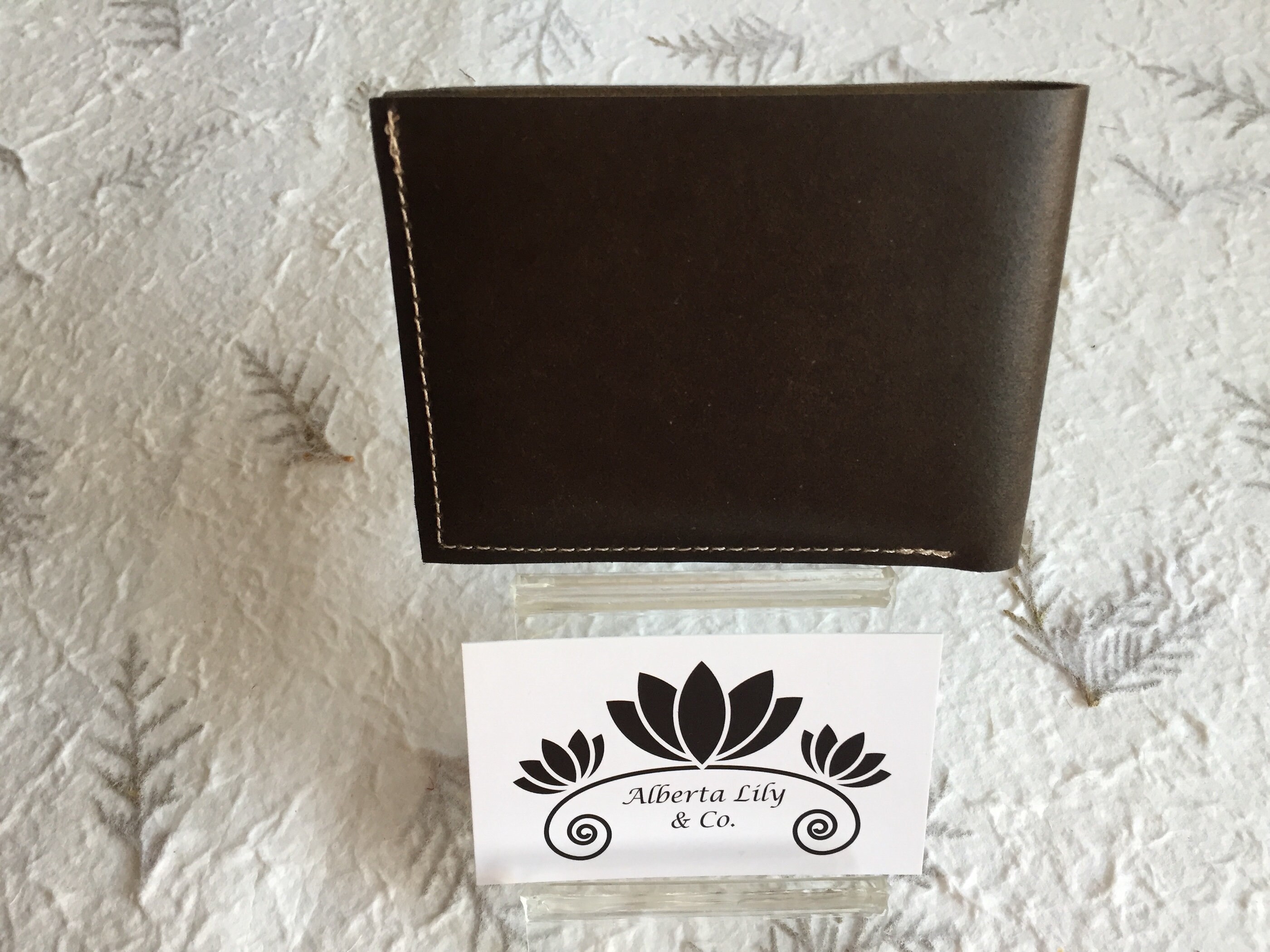 Leather Bifold Wallet - Burnt Brown, Men’s Wallet With Card Slots, Slim ...