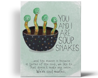 Soup Snakes the Office - Etsy