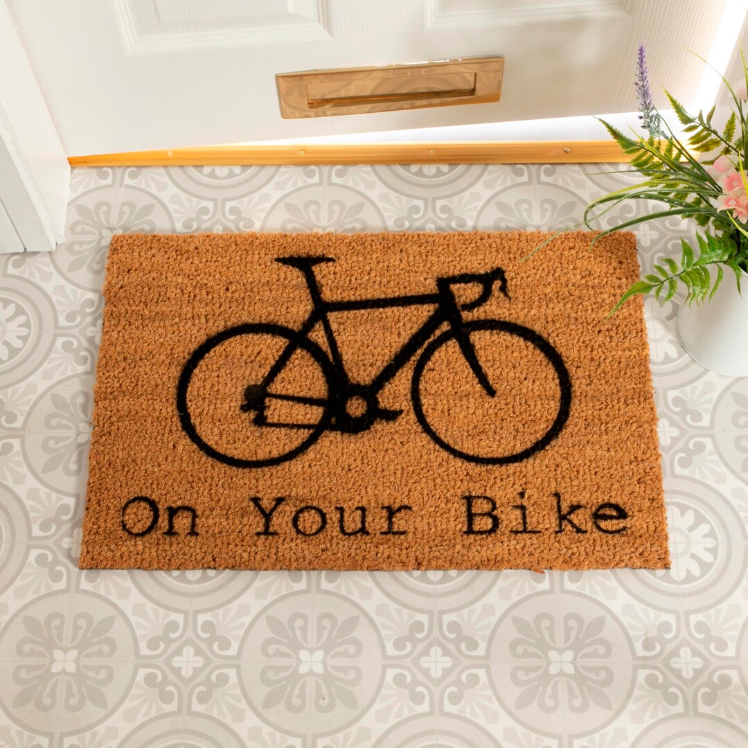 On Your Bike Doormat Bike Lovers Gift Bike Lovers Doormat Housewarming ...