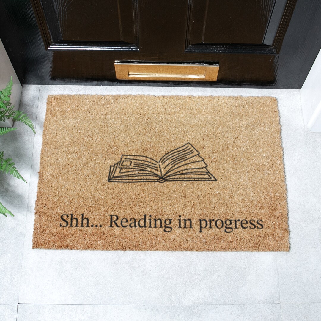 Reading in Progress Coir Doormat Home Decor - Welcome Doormat ...