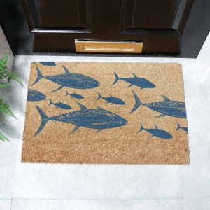 Fish Coir Doormat - Welcome Doormat - Anniversary Gift - Housewarming ...
