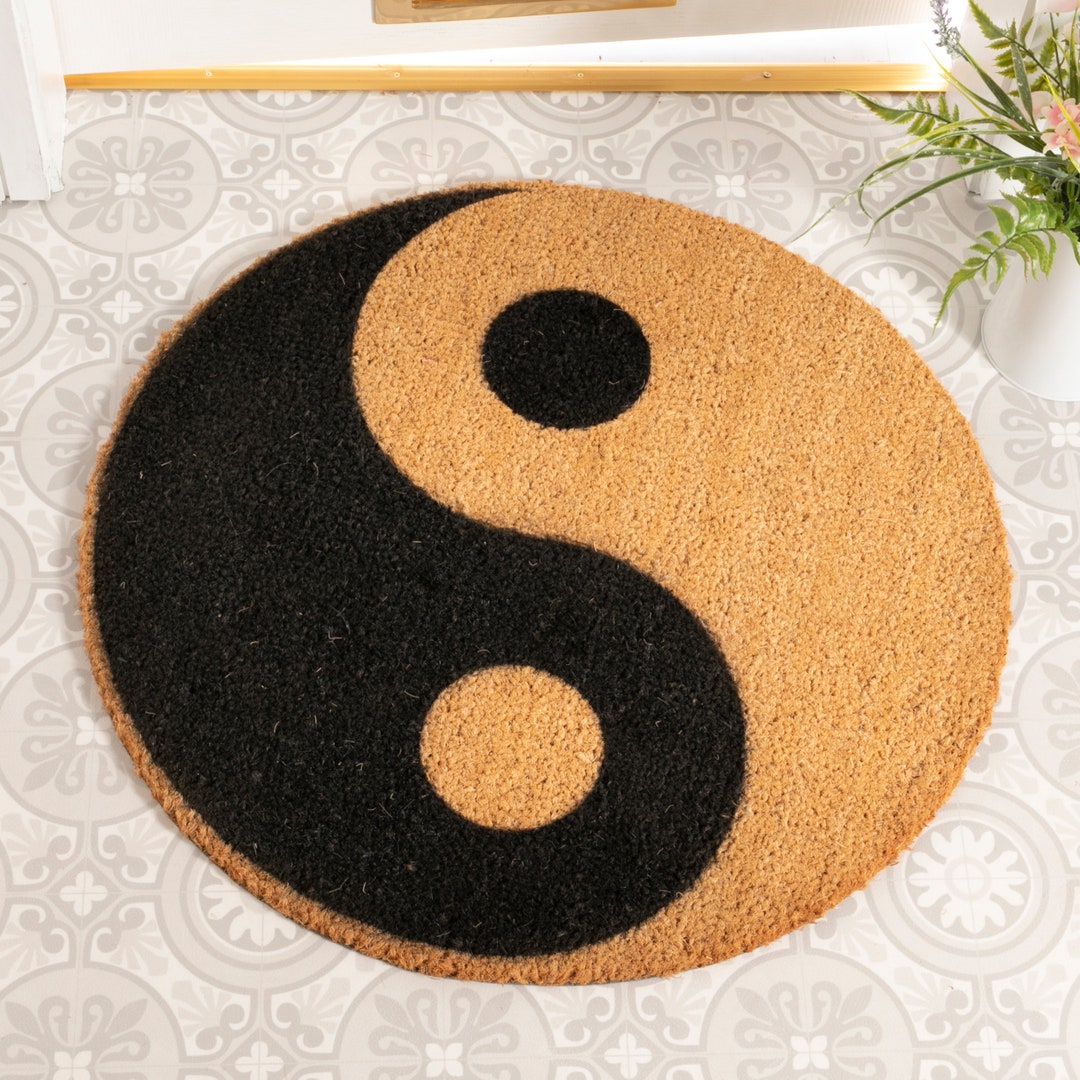 Yin Yang Doormat Yin Yang Sign Mat Yin Yang Symbol Door Mat Non Slip ...