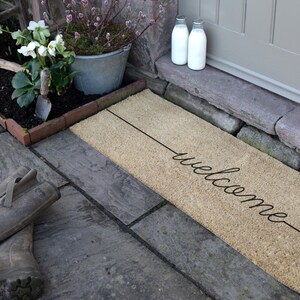 Welcome Scribble Doormat - Double Door Mat - Welcome Long Doormat ...
