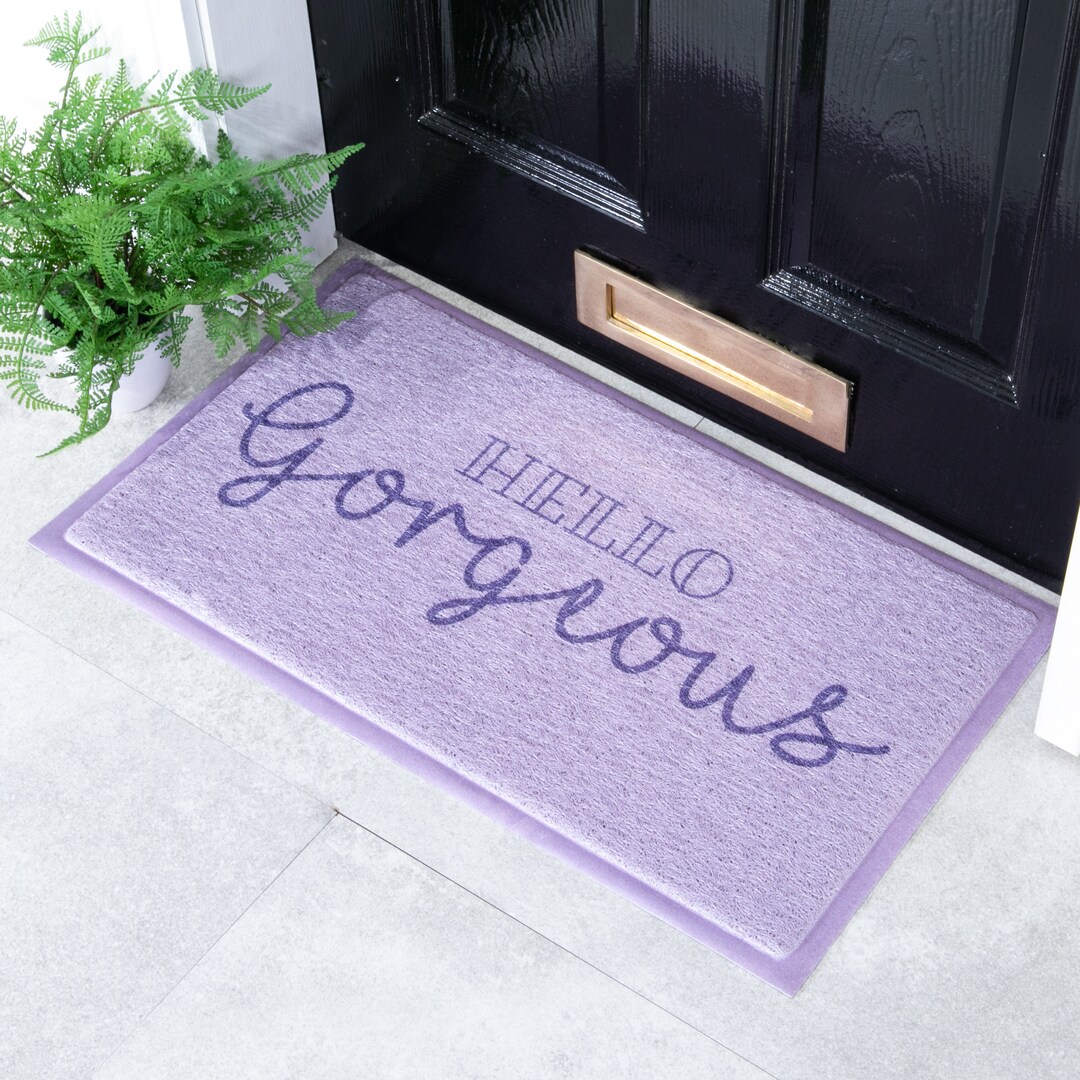 Hello Gorgeous Doormat - Welcome Mat for Front Porch - Indoor/outdoor ...