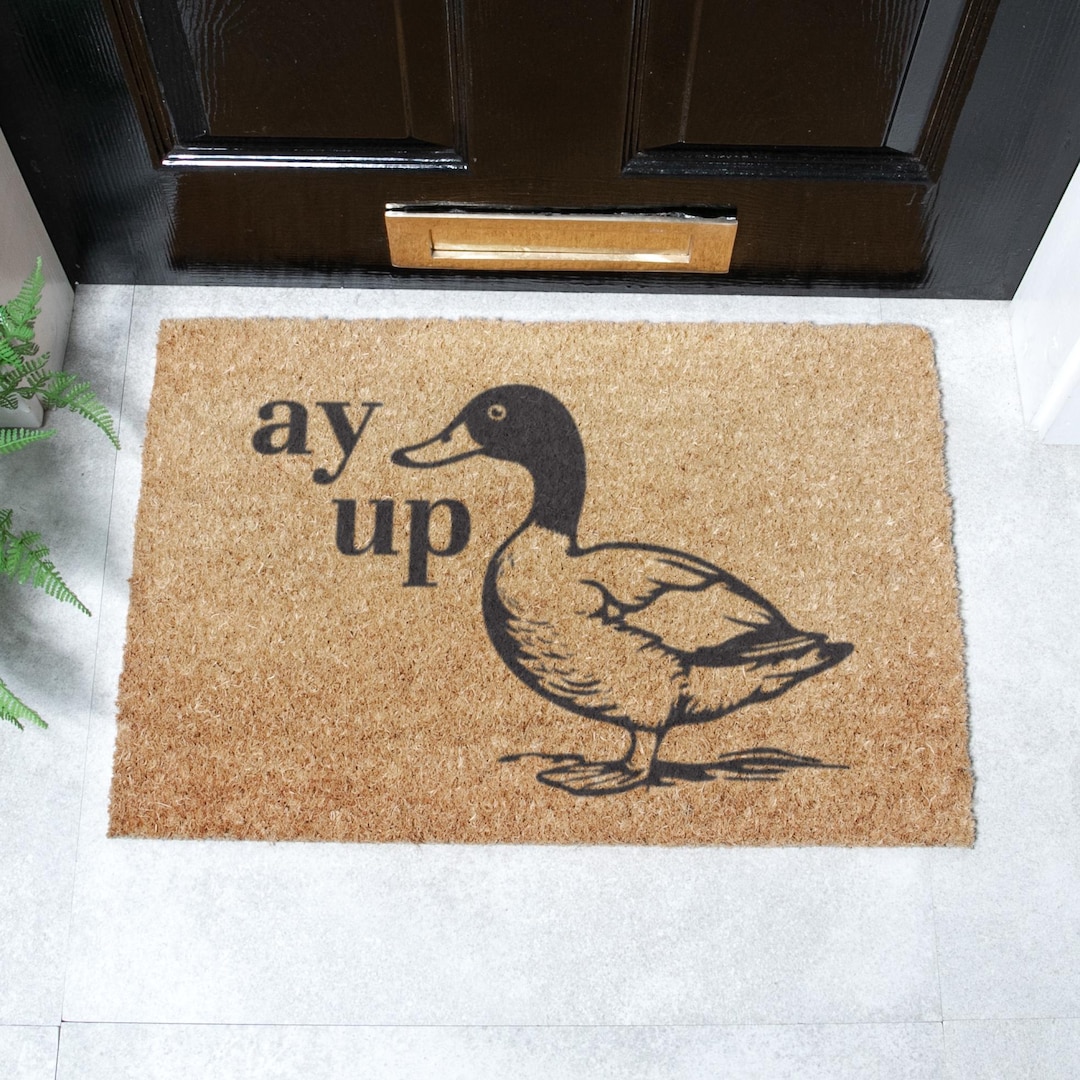 Ay up Duck Coir Doormat: Durable Welcome Mat - 60cm X 40cm - Etsy