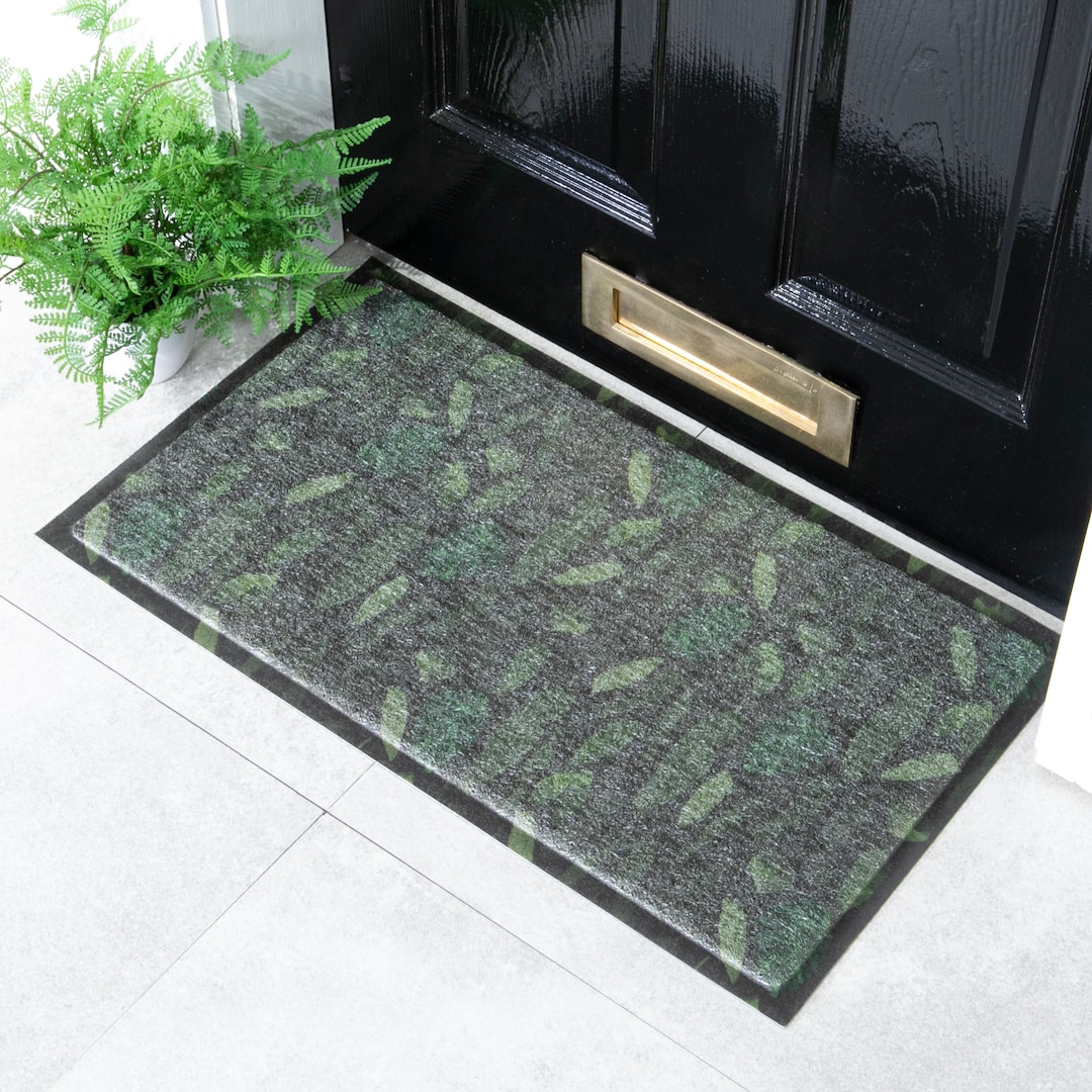 Jungle Leaves Doormat - Greenery Doormat - Contemporary Art Decor ...