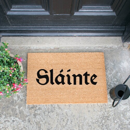 Slainte Doormat St Patricks Day Decor Irish Welcome Mat - Etsy