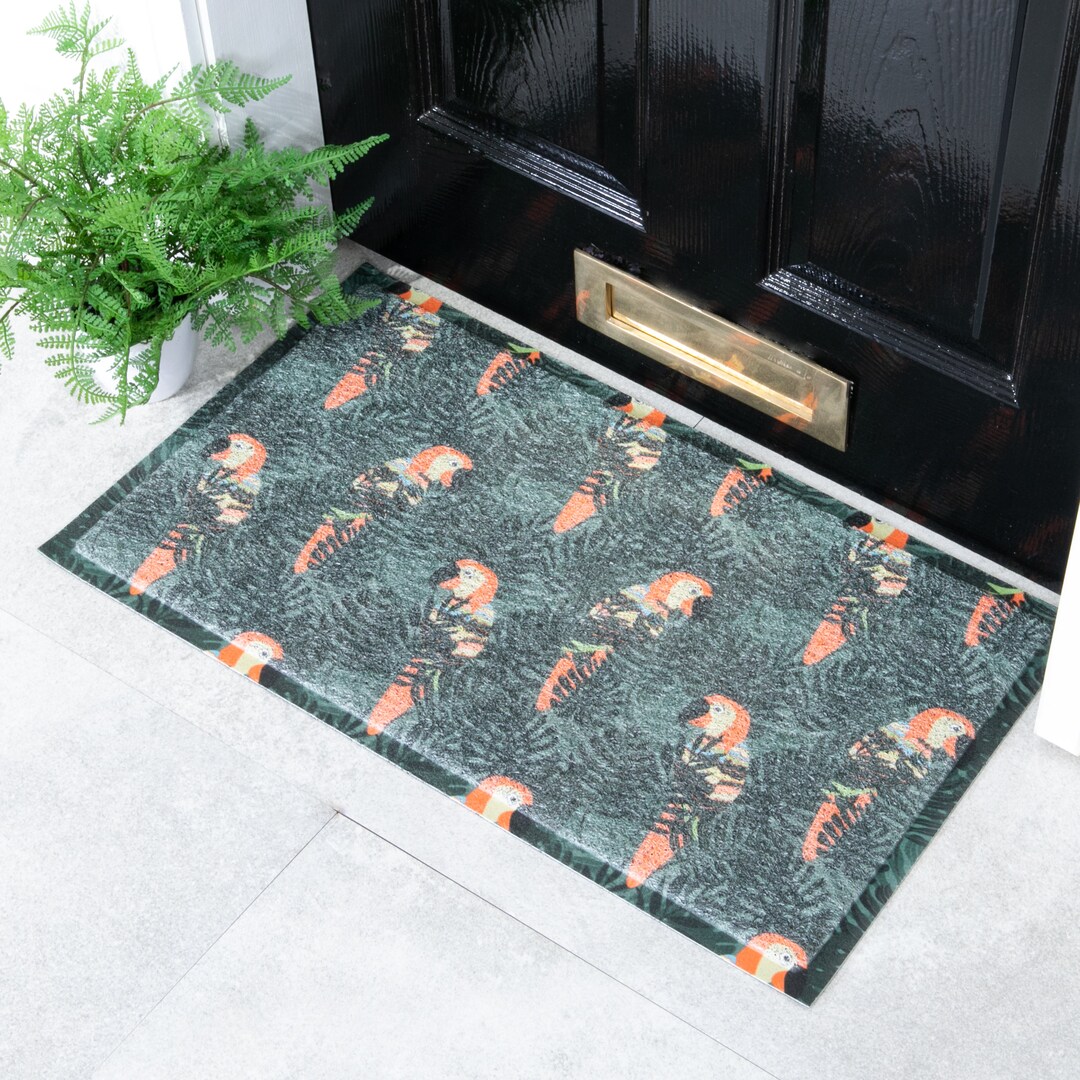 Jungle Bird Doormat - Wild Life Doormat - Indoor/outdoor Doormat ...