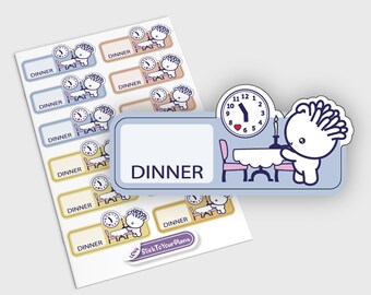 Dinner Plate Stickers Meal Planner Stickers Dinner Stickers - Etsy
