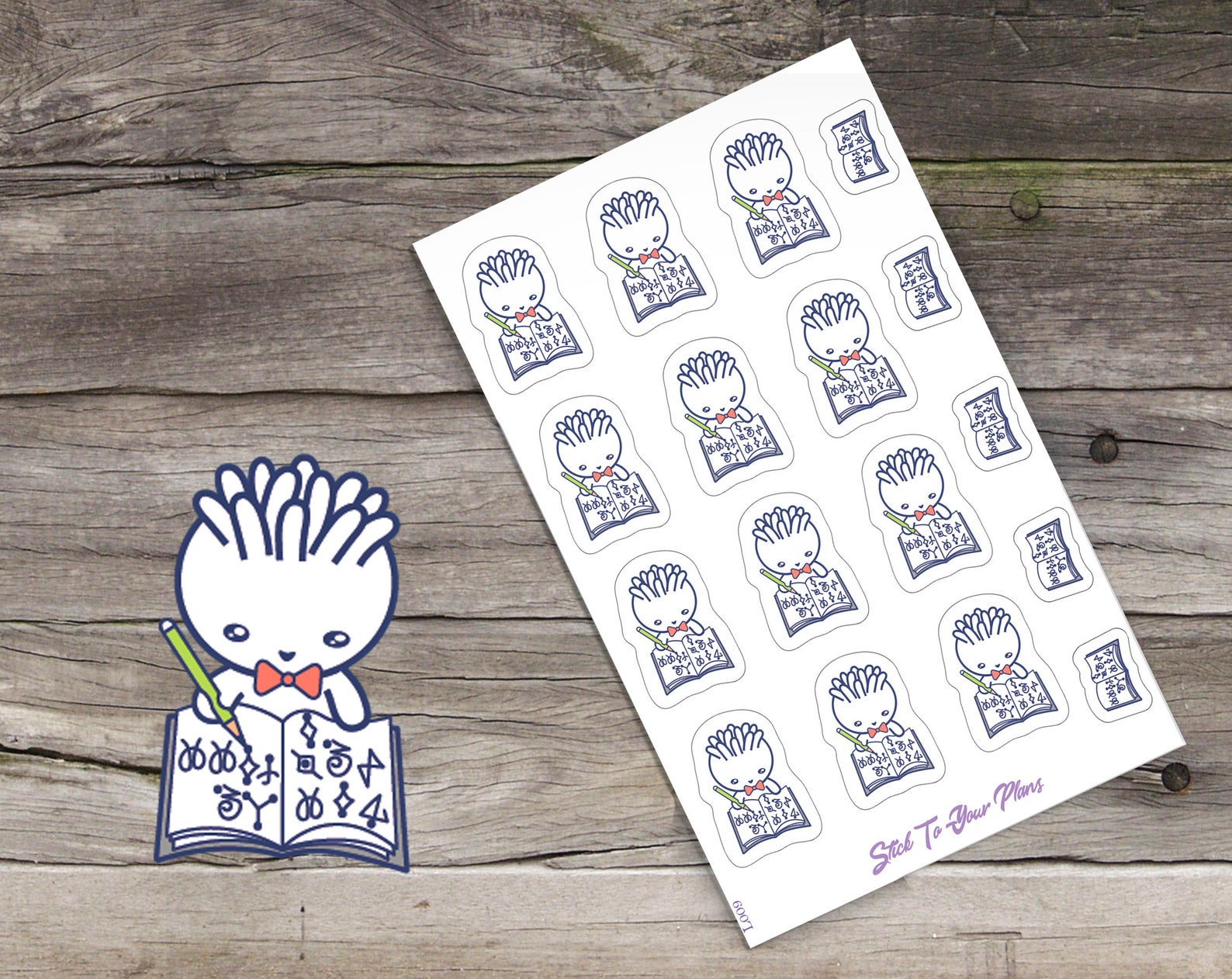 Homework Planner Stickers, Kawaii Stickers, Back to School Stickers ...
