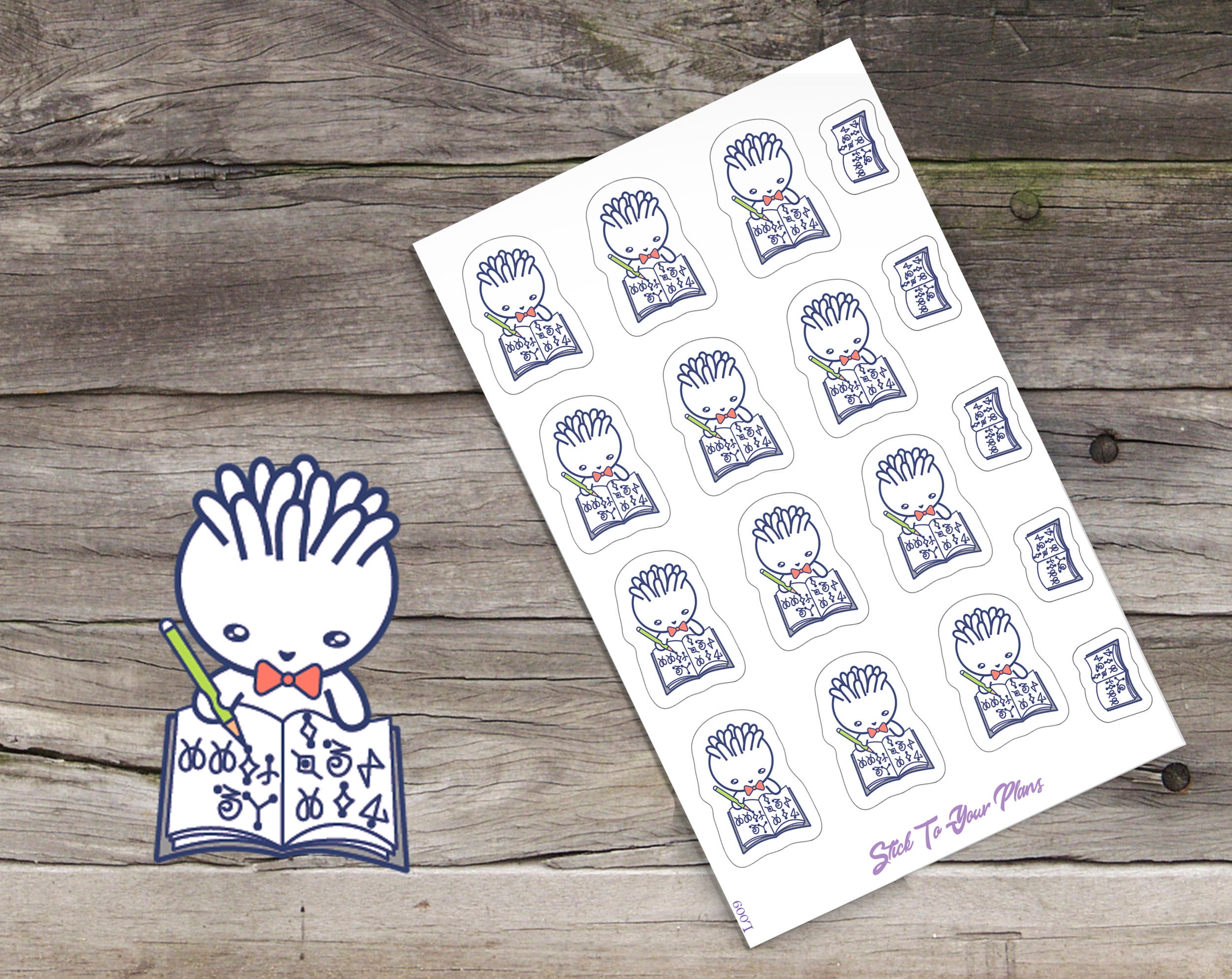 Homework Planner Stickers, Kawaii Stickers, Back to School Stickers ...