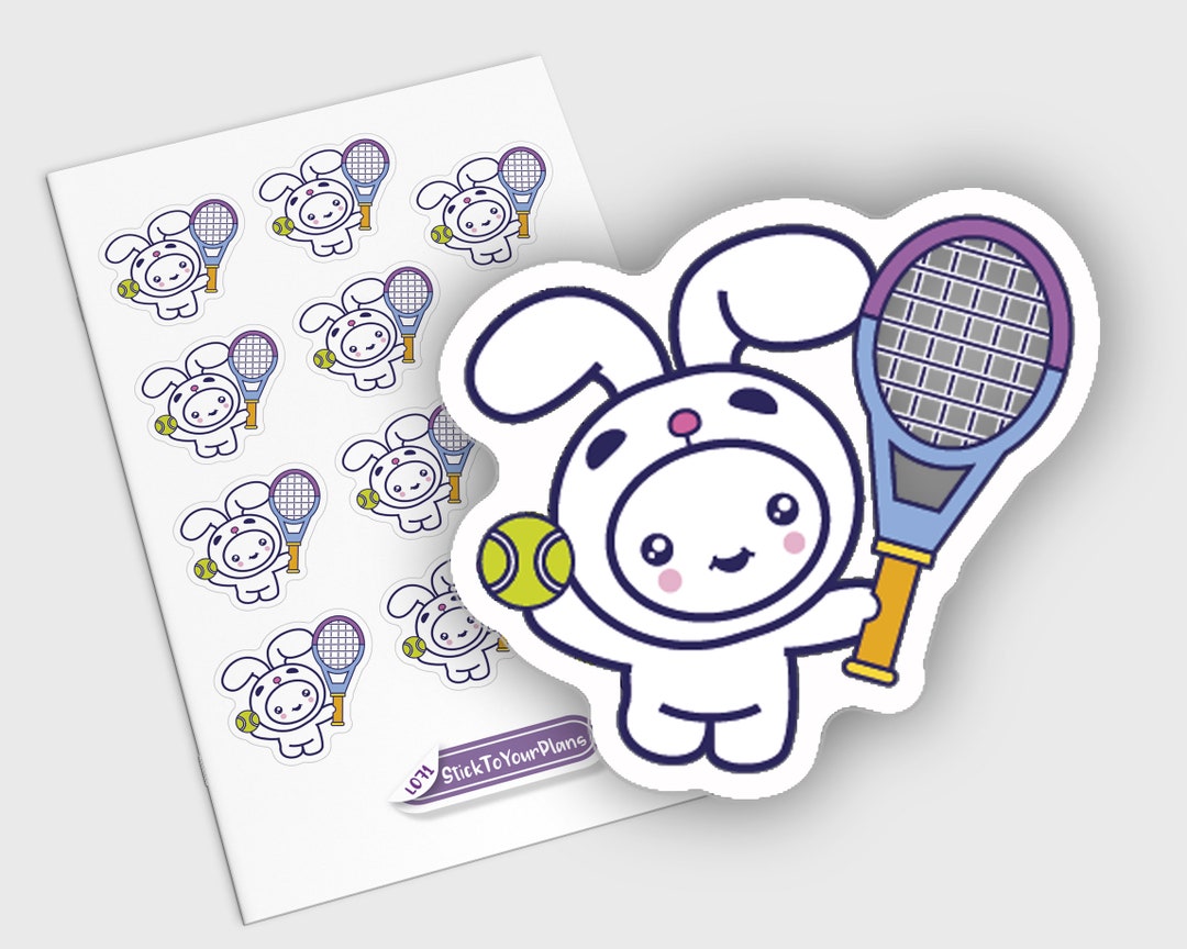 Tennis Planner Stickers, Kawaii Tennis Stickers, Cute Sports Stickers ...