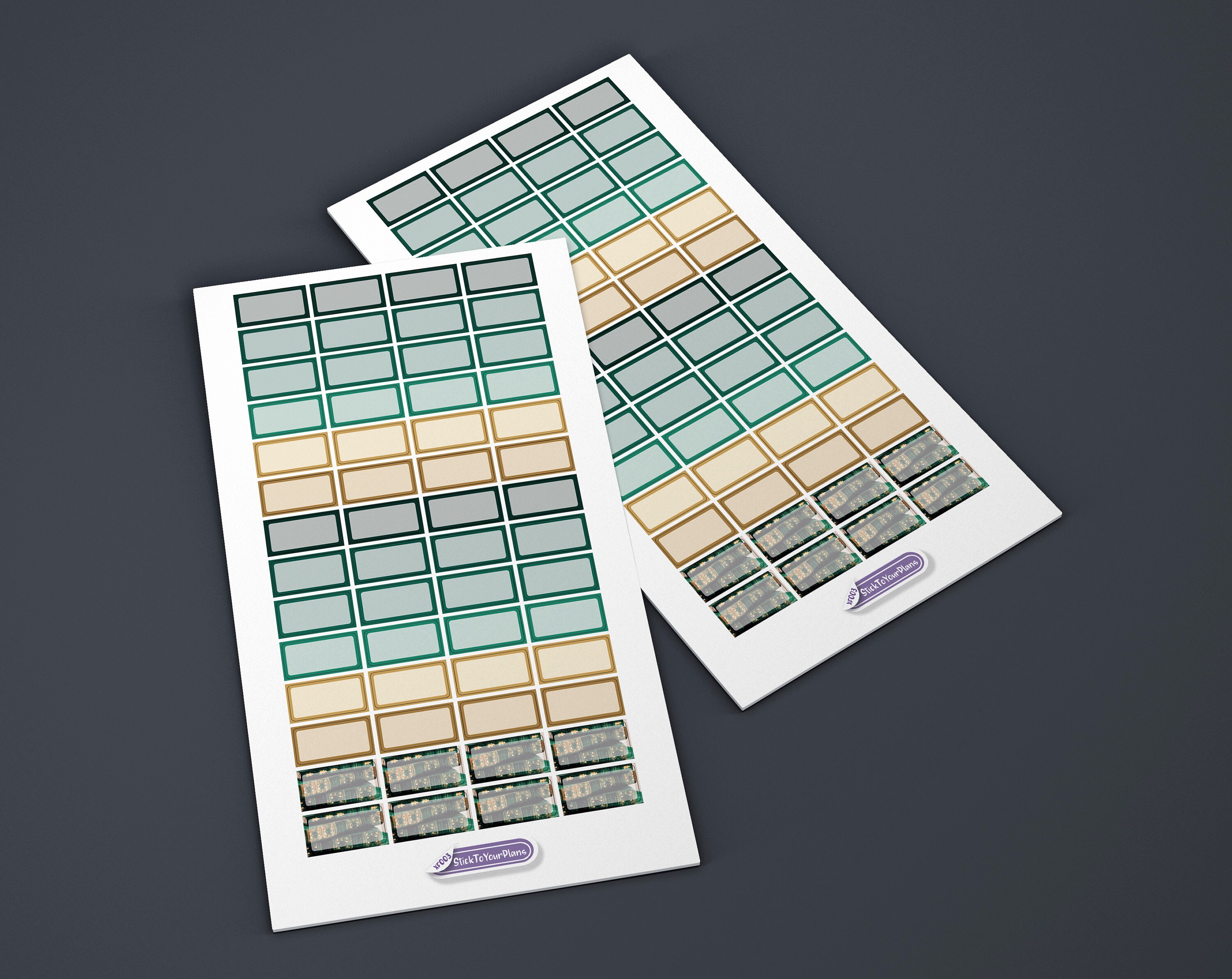 Hobonichi Weeks Half Box Sticker Sheet, Hobonichi Weeks Stickers, Half ...