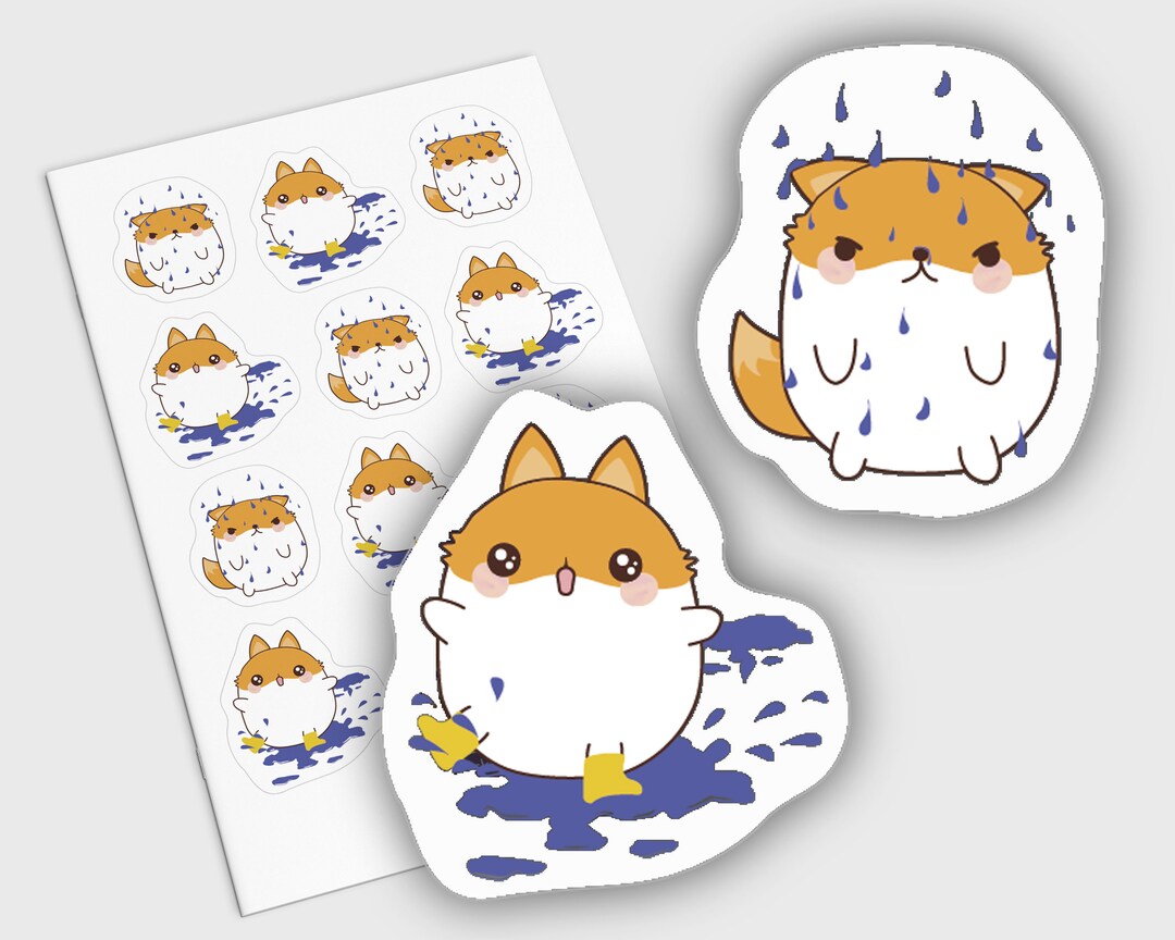 Rain Stickers, Weather Stickers for Planner, Weather Planner Stickers ...
